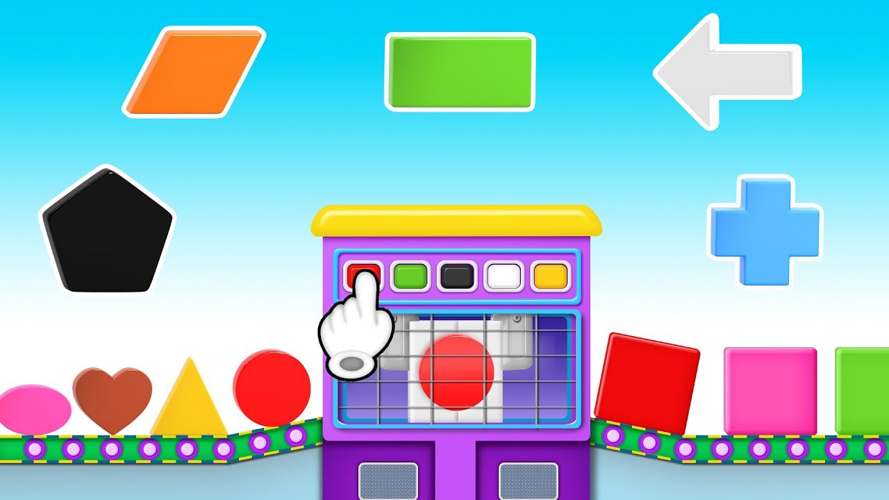 Learn Colors With New Machine and Shapes for Kids | Kids Colors TV ...