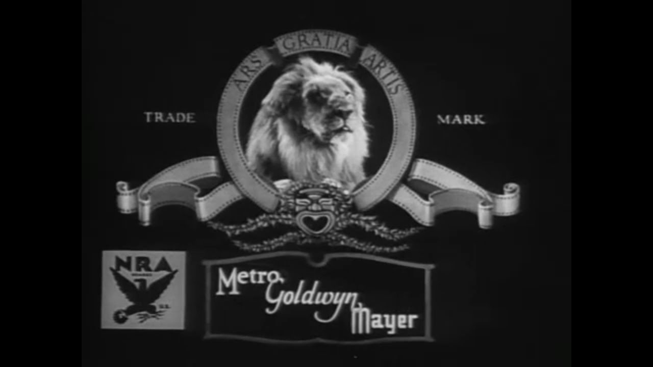 Metro-Goldwyn-Mayer logo (1934; w/MPPDA and NRA bumper) - YouTube