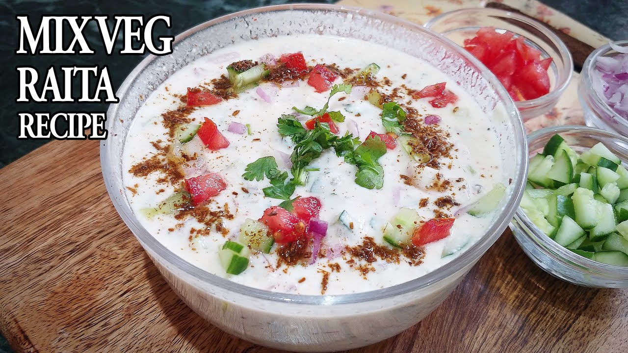Mixed Veg Raita रेस्टोरेंट जैसा बनाने का सही तरीका | Spicy Raita Recipe ...