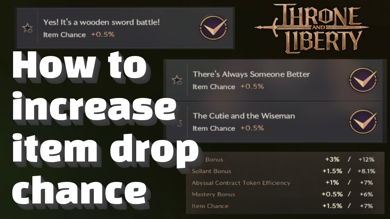 Do this and get a permanent item drop chance increase ! | THRONE AND ...