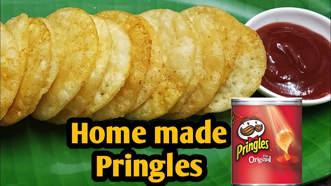 Homemade Pringles/Homemade Pringles potato chips/Crispy instant easy ...