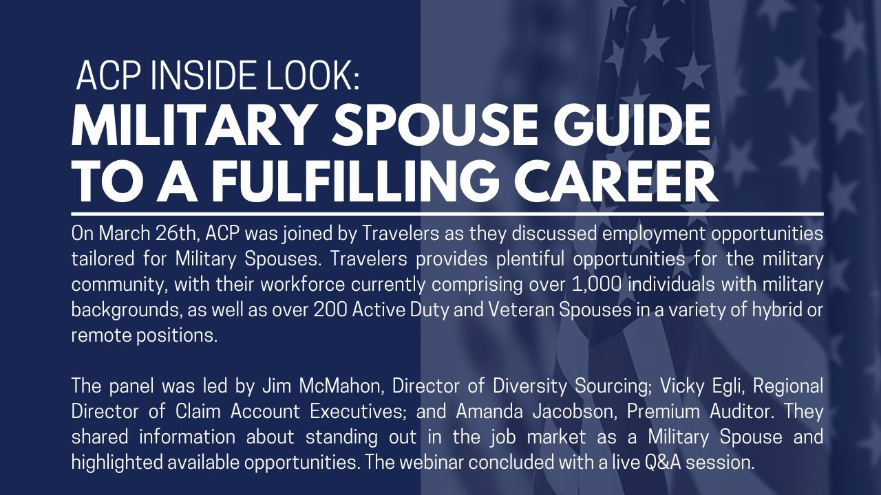 The Inside Look: Military Spouse Guide to Finding a Fulfilling Career ...