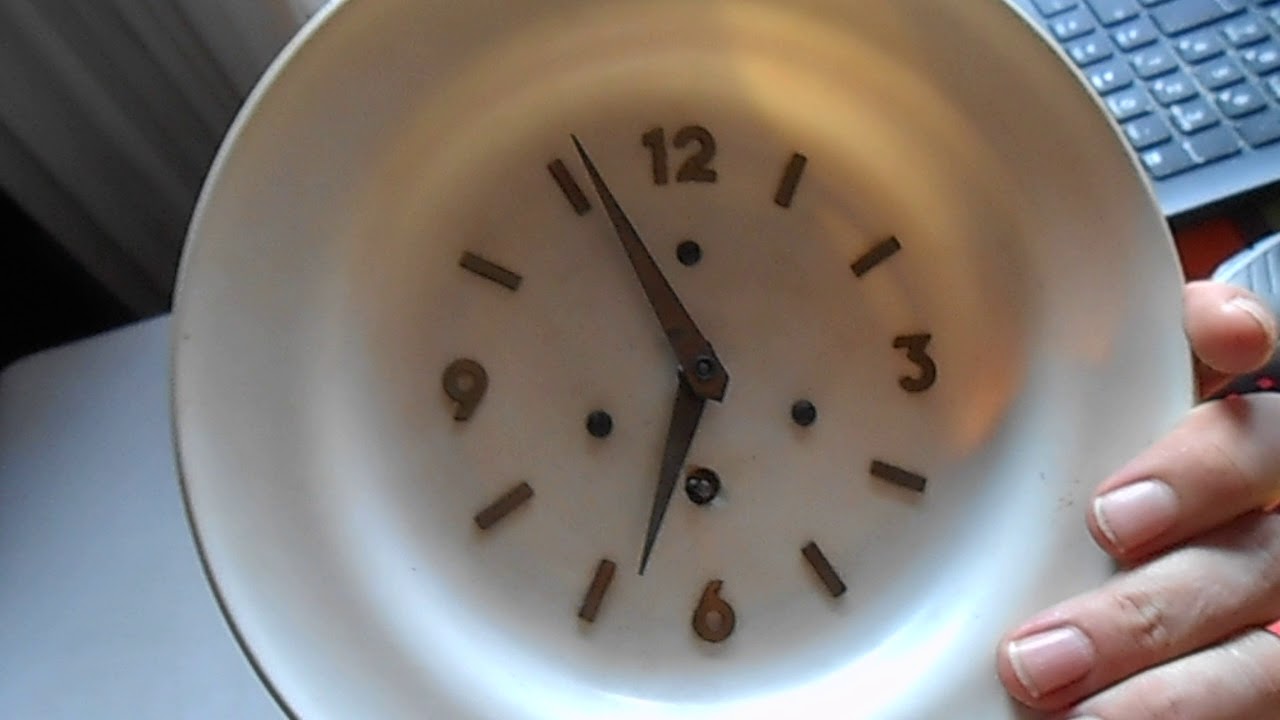 RELOJ DE PARED PLATO - YouTube