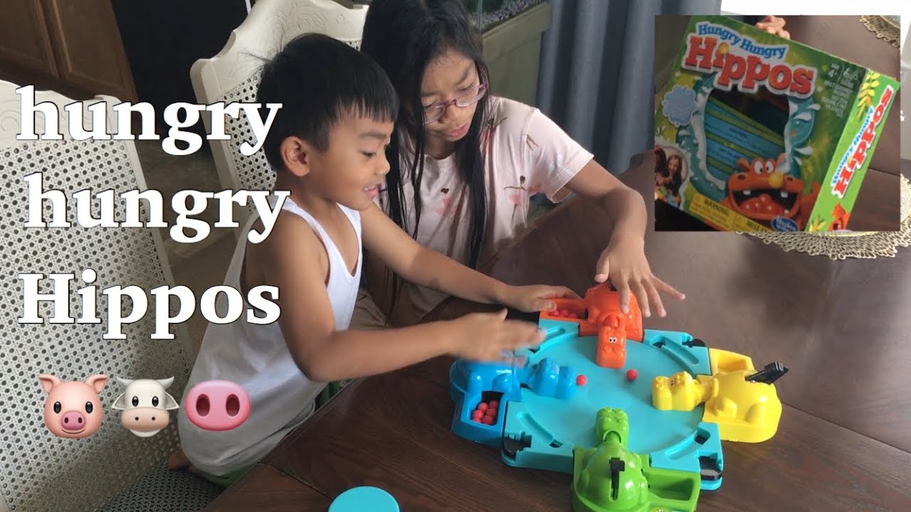 Hungry Hungry Hippos the classic marble chomping game - YouTube