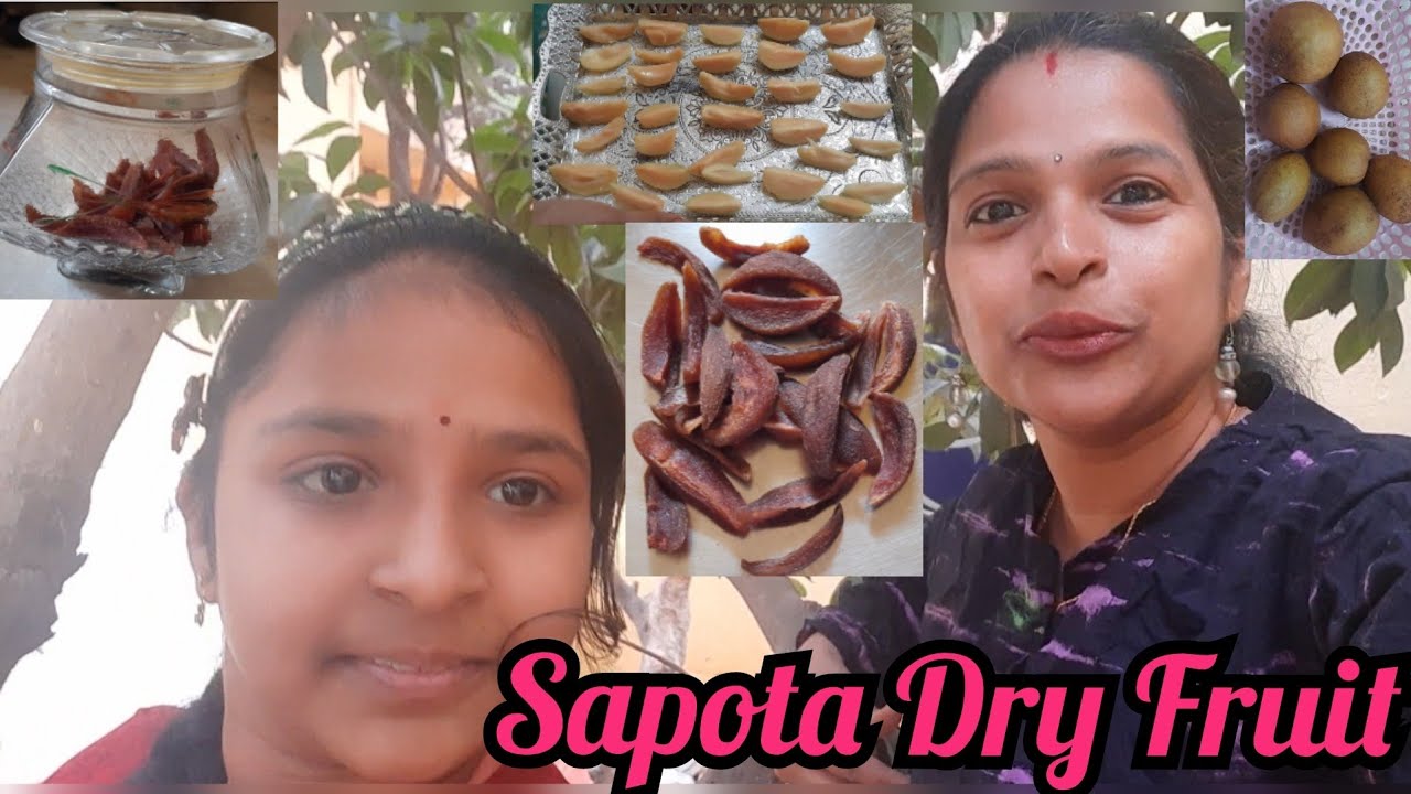 How to Make Dry Fruit Sapota at Home - YouTube