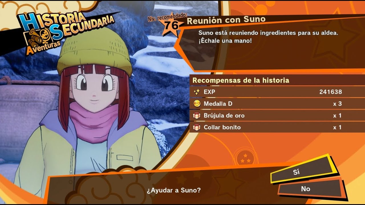 Reunión con Suno (Emblema Suno) Dragon Ball Z Kakarot - YouTube