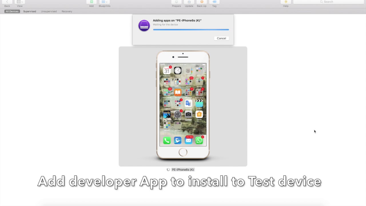 Installing developer APP on Test Devices Using Apple Configurator 2 ...