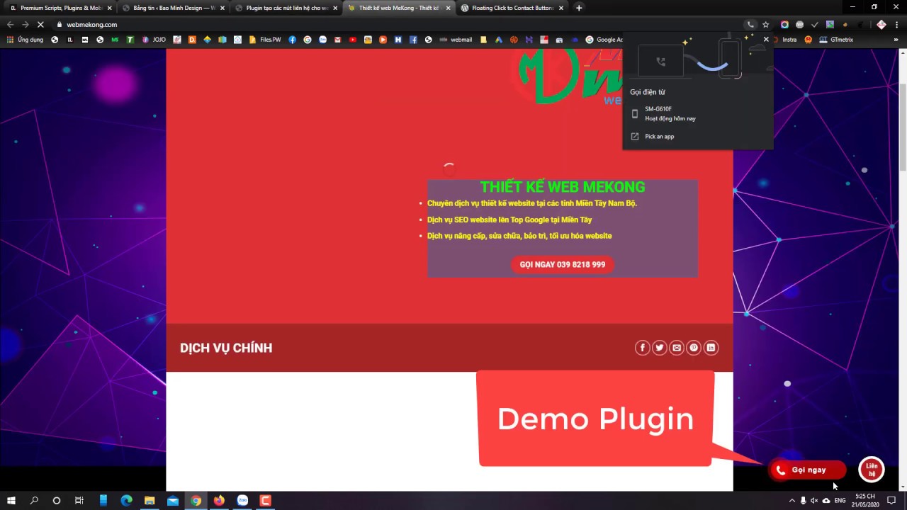 Floating Click to Contact Buttons - Plugin tạo các nút liên hệ cho web ...