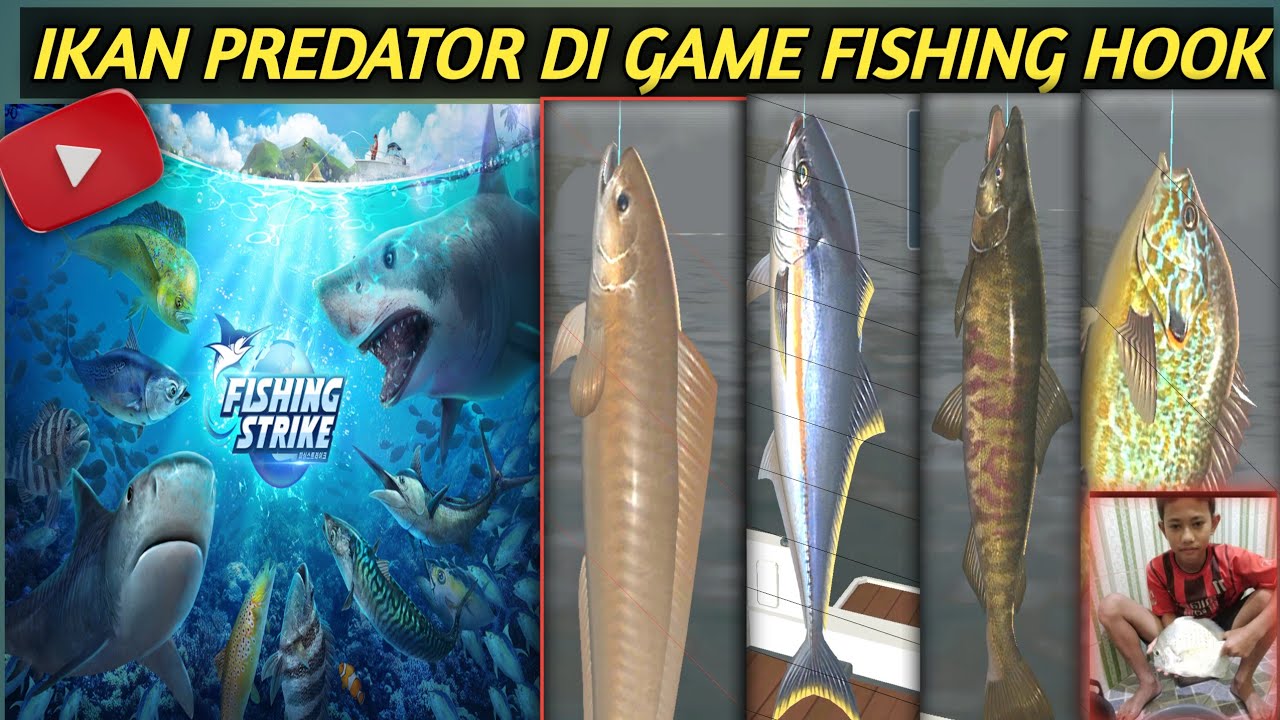 Ikan Predator Dilaut berhantu di game fishing hook.https://youtube.com ...