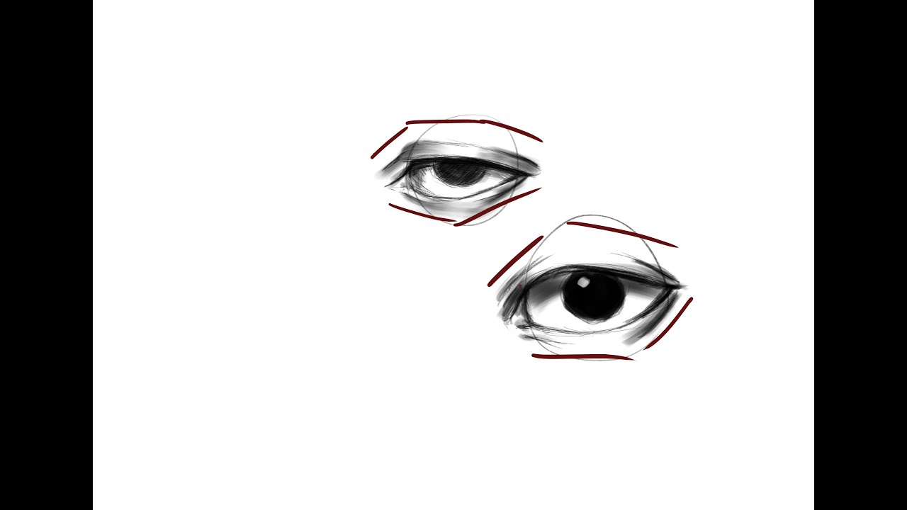 How to draw Anime shonen/seinen eye/eyes for beginners under 5 minutes ...