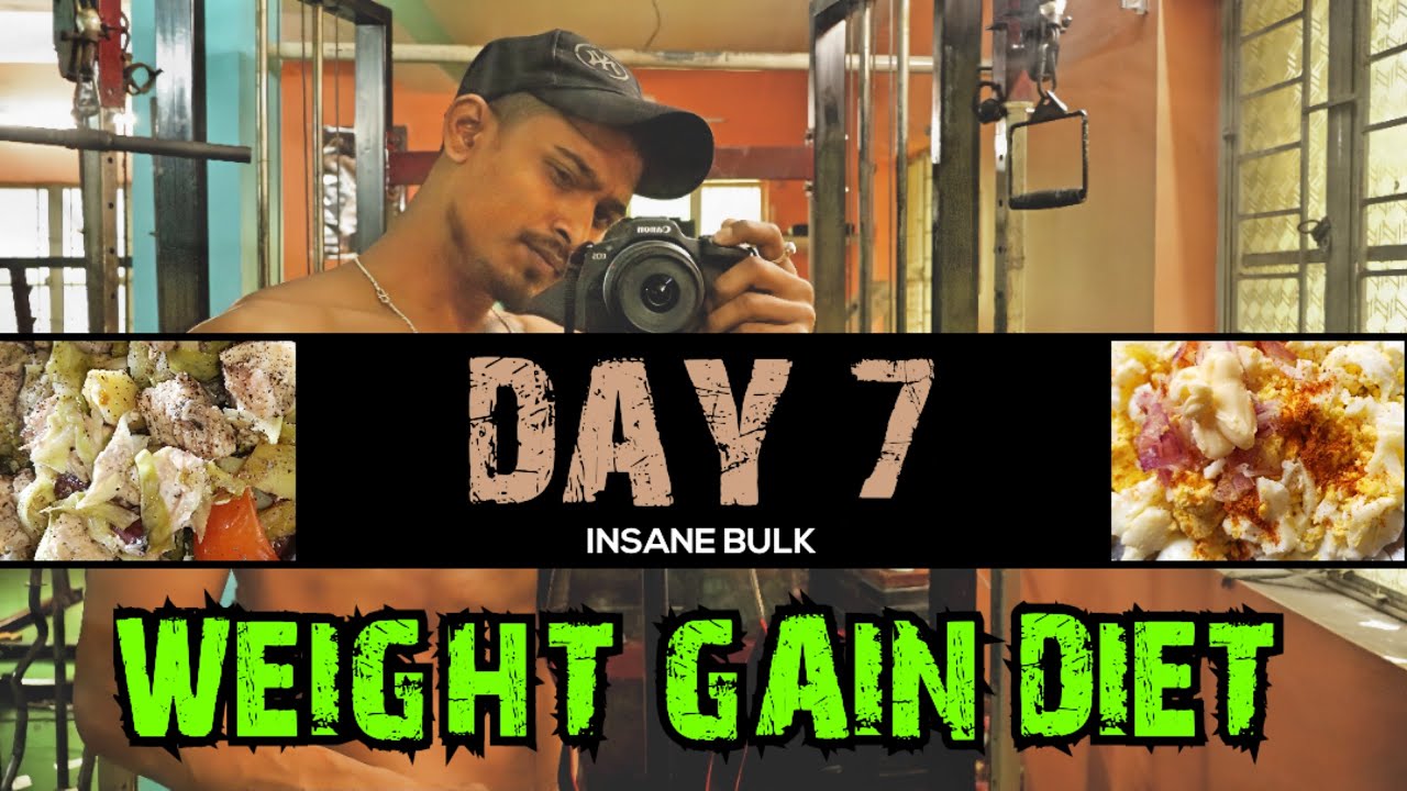 WEIGHT GAIN DIET ( INSANE BULK DAY - 7) - YouTube