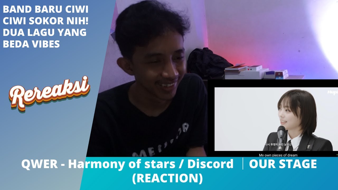 QWER - Harmony of stars / Discord ｜OUR STAGE(REACTION) - YouTube