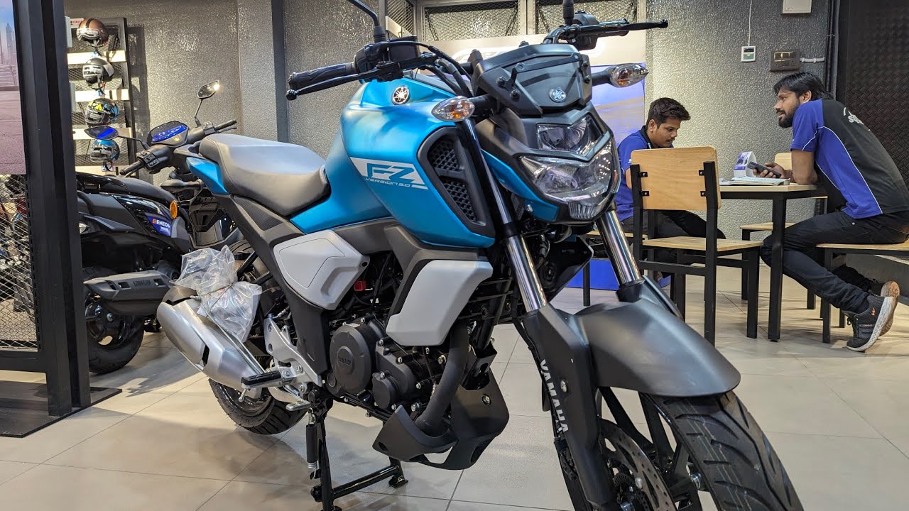All New 2024 Yamaha FZ Version 3.0 - Matte Cyan - YouTube