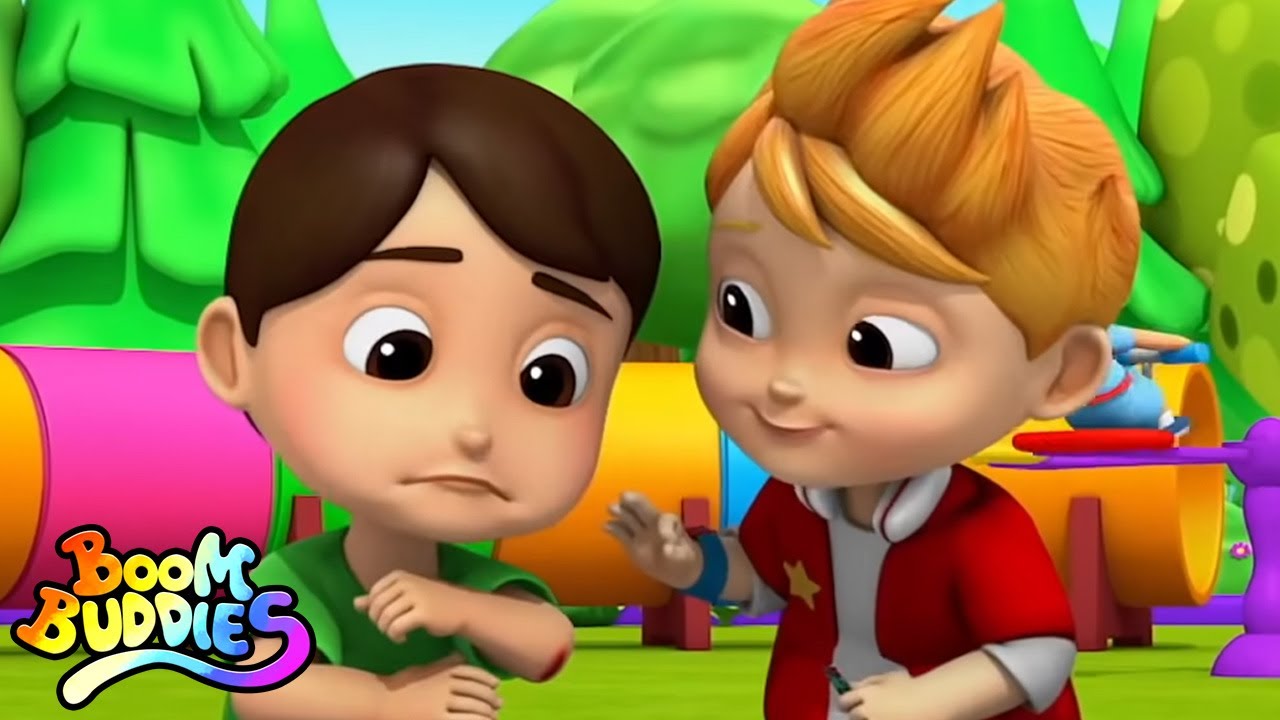 Boom Buddies Boo Boo şarkı çocuklar için okul öncesi tekerleme - YouTube
