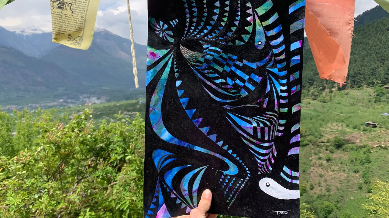 The Dance of Non-Duality | Psychedelic Artwork Timelapse - YouTube