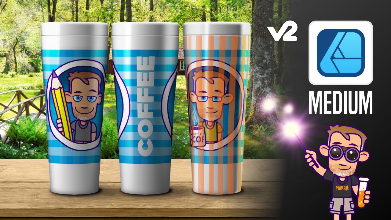 Affinity Designer v2 Tutorial - Mockups - Create an adjustable Tumbler ...