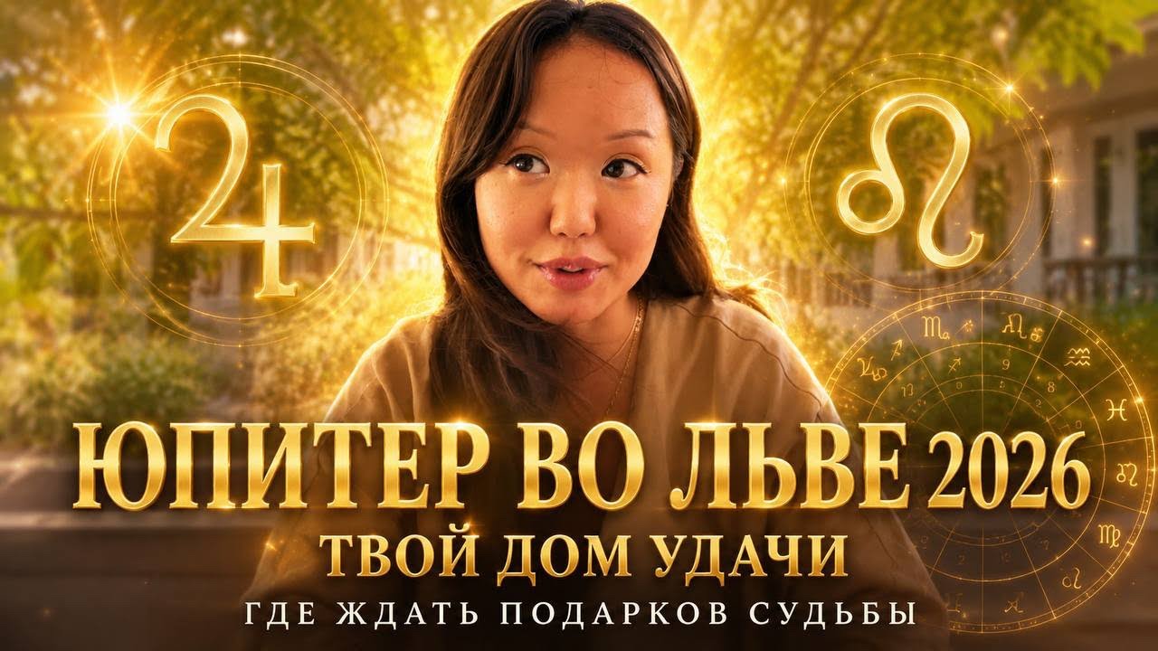 ЮПИТЕР ВО ЛЬВЕ 2026. ТВОЙ ДОМ УДАЧИ: ГДЕ ЖДАТЬ ПОДАРКОВ СУДЬБЫ - YouTube