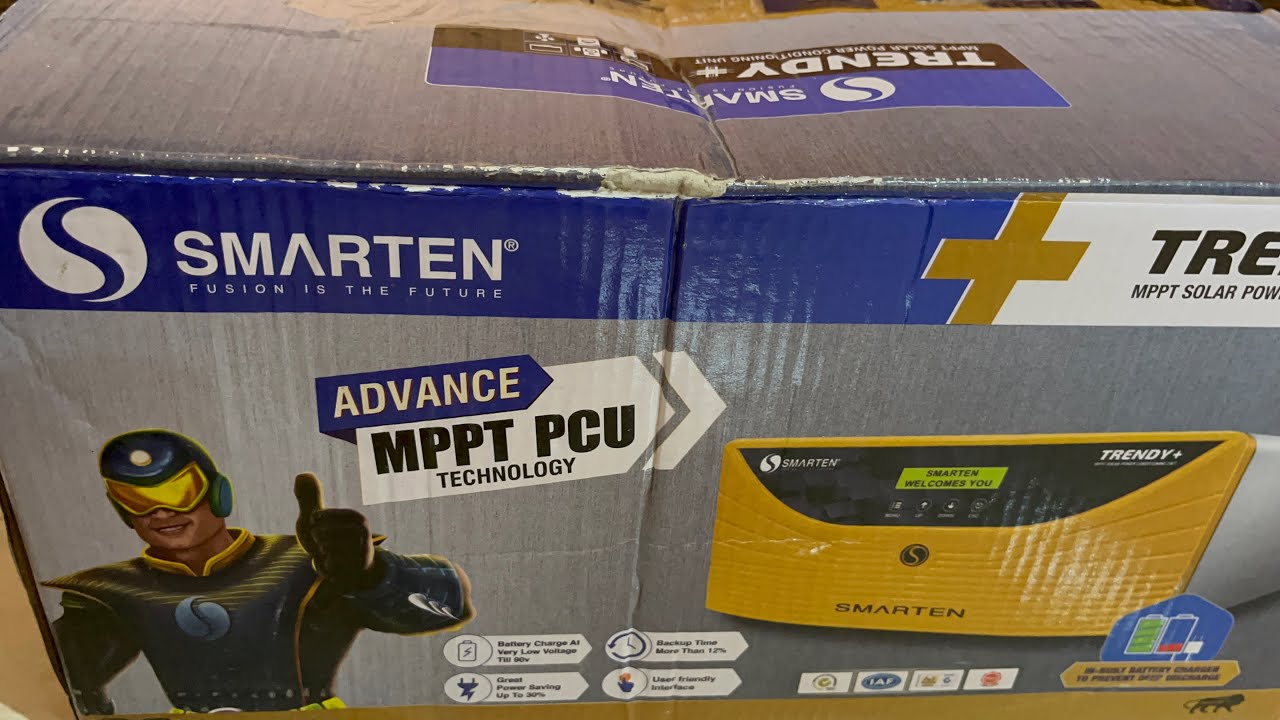 Smarton trendy plus 2525 va MPPT PCU Inverter unbox New Model - YouTube