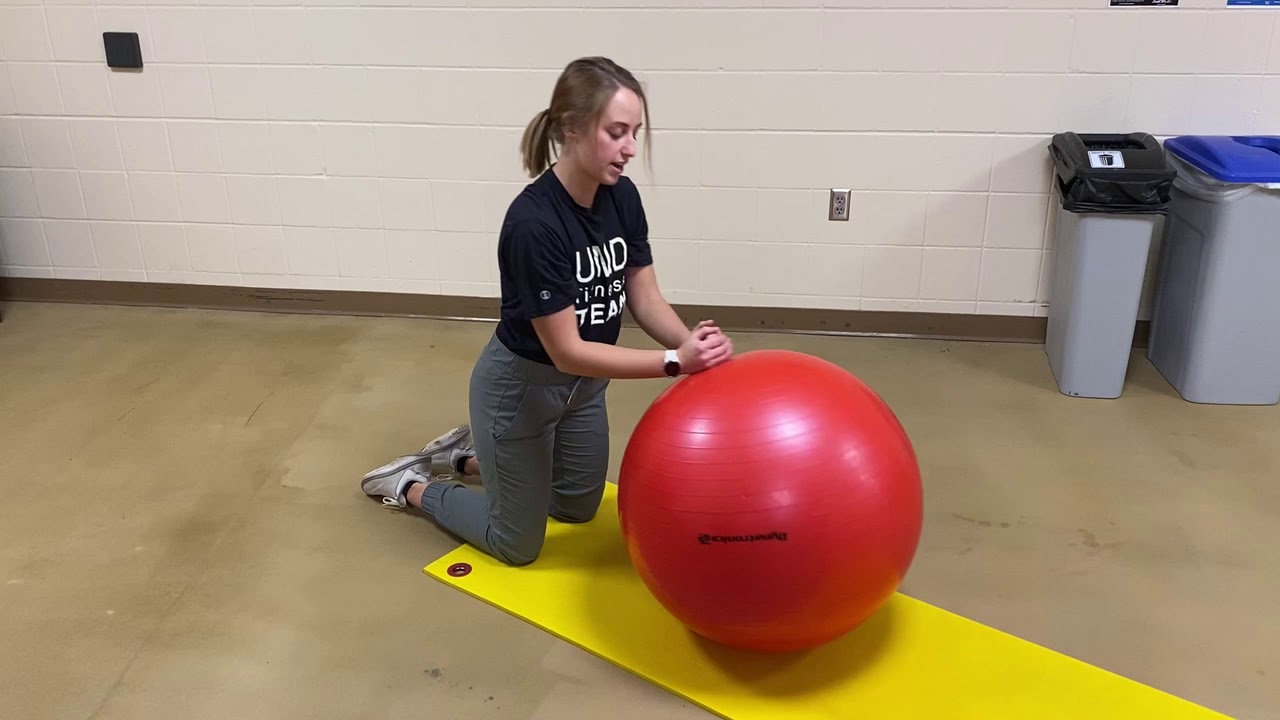 Stability Ball Roll-out - YouTube