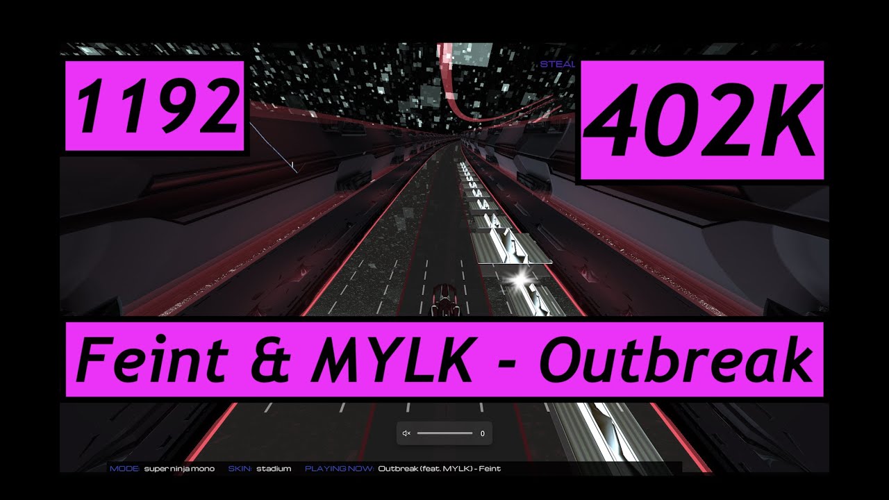 Audiosurf 2 Ep. 1192: Feint - Outbreak (feat. MYLK). 402K score. Super ...
