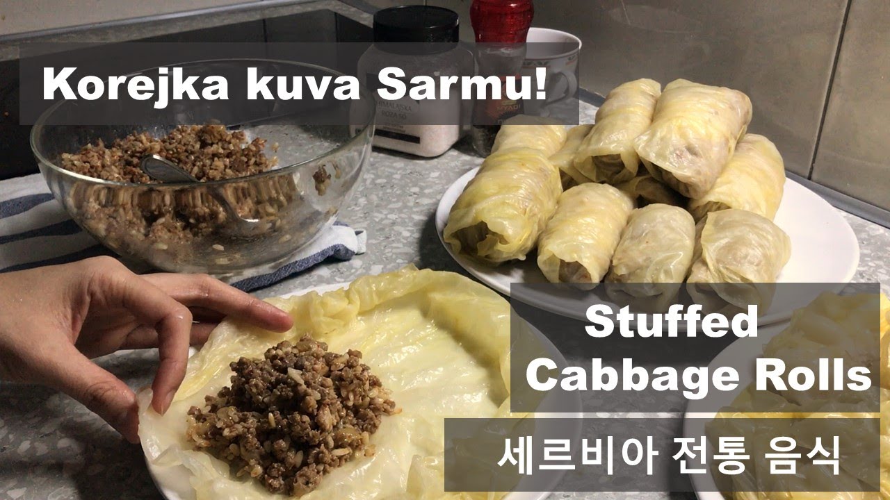 [Eng sub] Cooking Sarma during self-quarantine for corona in Serbia ...