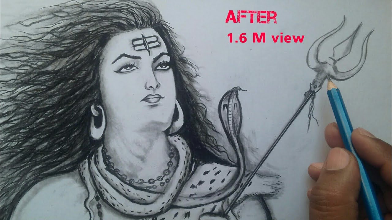 How to Draw Lord Shiva Drawing step by step / Mahashivratri Special ...