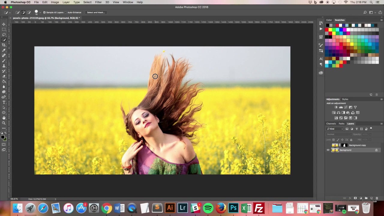 Using Refine Edge in Newer Versions of Photoshop - YouTube
