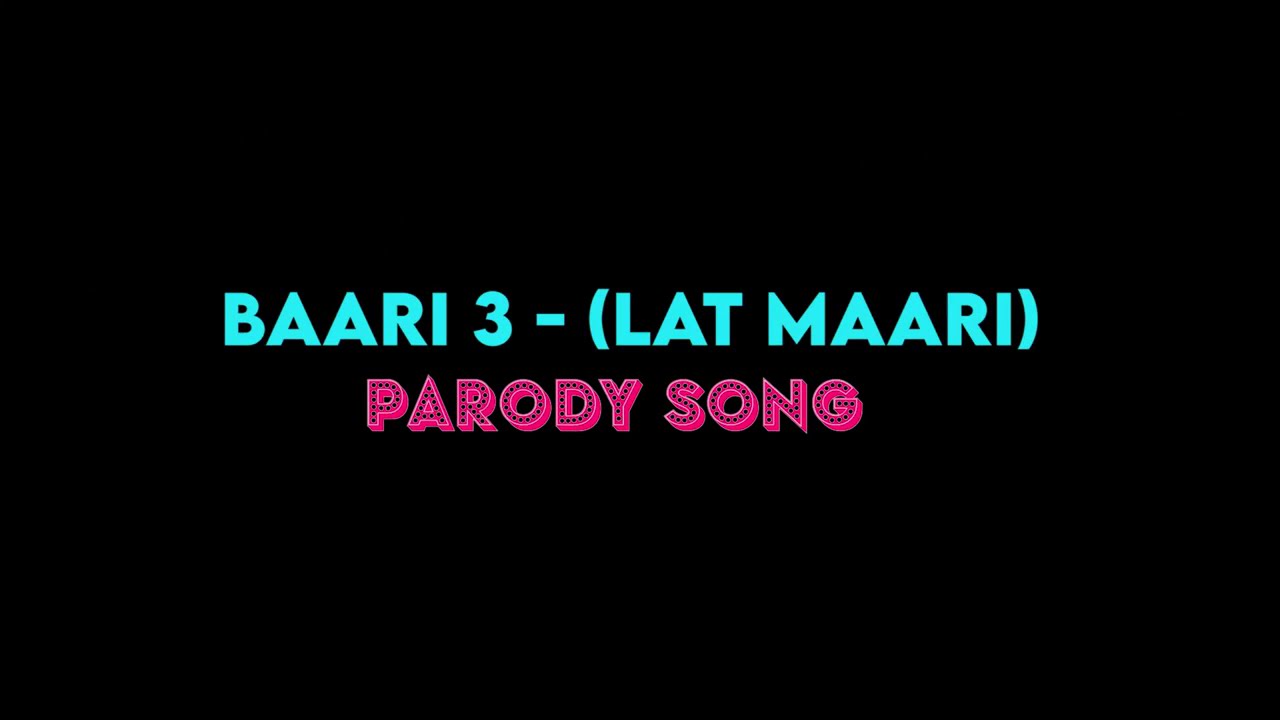 Baari 3 Bilal Saeed Fight Parody Song By Saleem Rafique. - YouTube