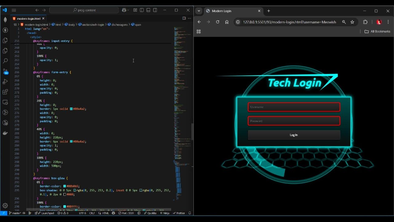 Modern login-form source code - YouTube