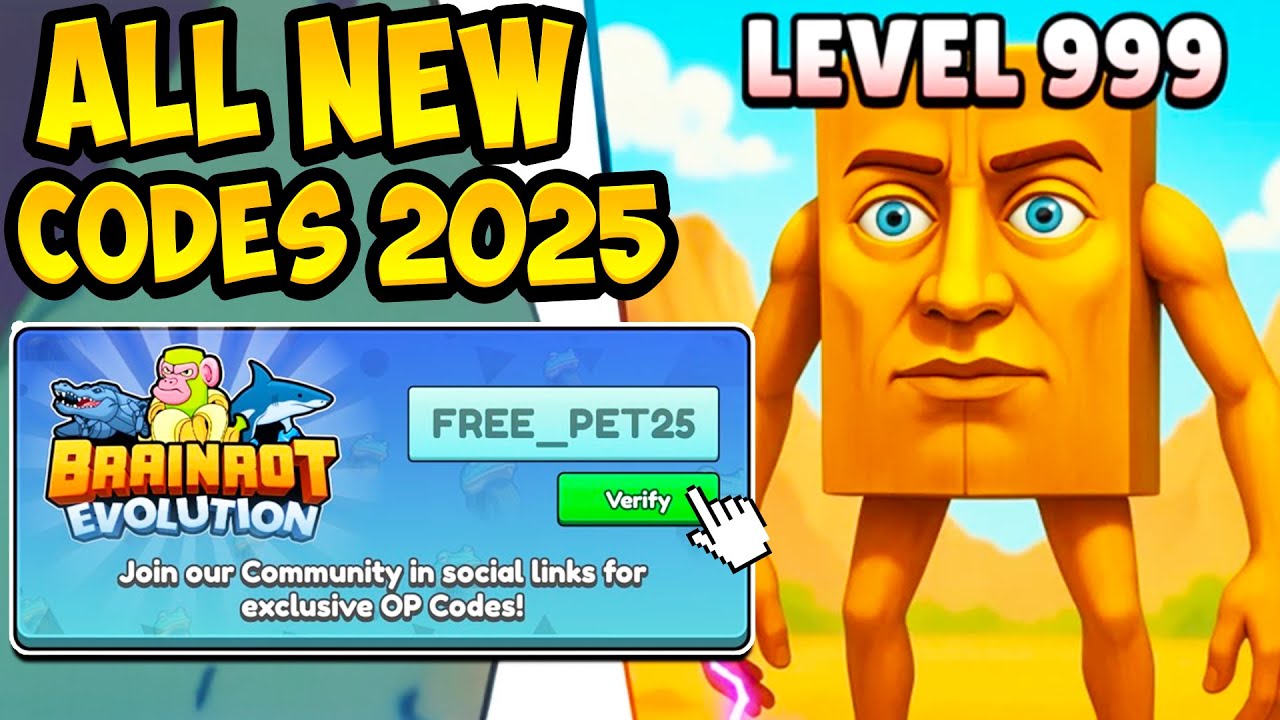 ALL UPDATE 15 BRAINROT EVOLUTION UPDATE CODES AUGUST 2025 | Roblox Brainrot Evolution Codes 2025 ...