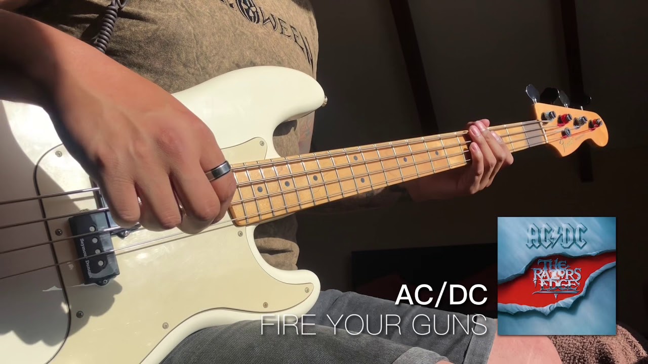 ACDC - Fire your guns bass - YouTube