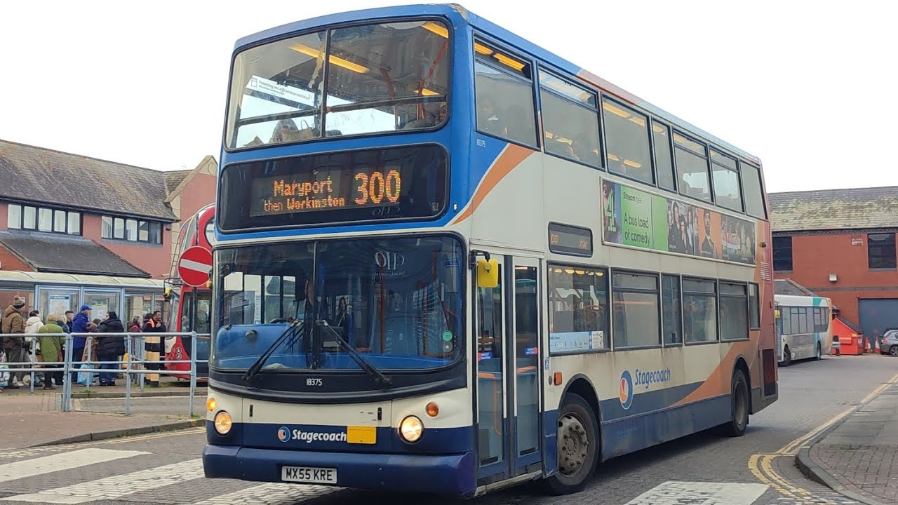*Full kickdowns* Stagecoach Cumbria 18375 ALX400 Dennis trident (MX55 ...