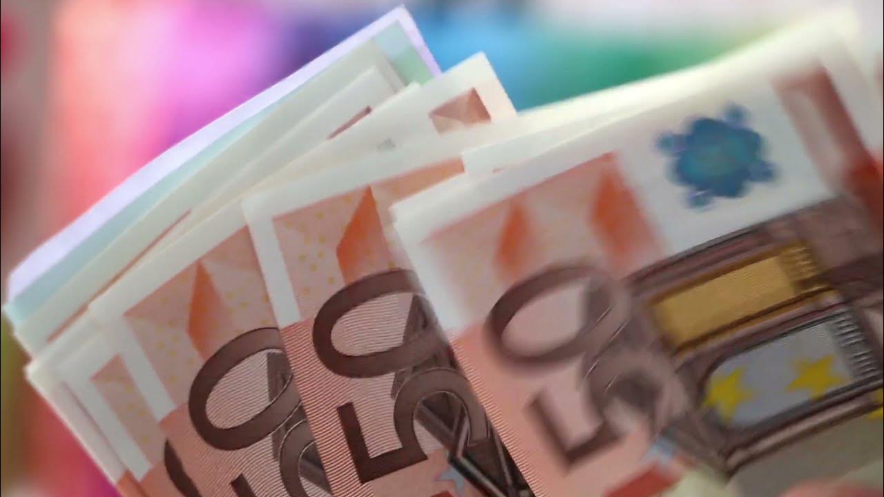 Counting Money (Euro) - NO Copyright - Free Stock Footage - YouTube