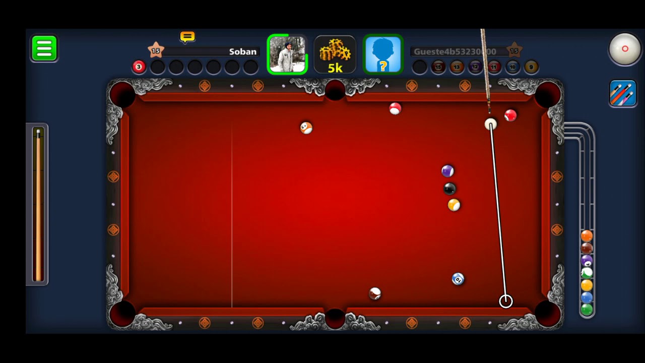 8 Ball pool || level 15 VS level 15 - YouTube