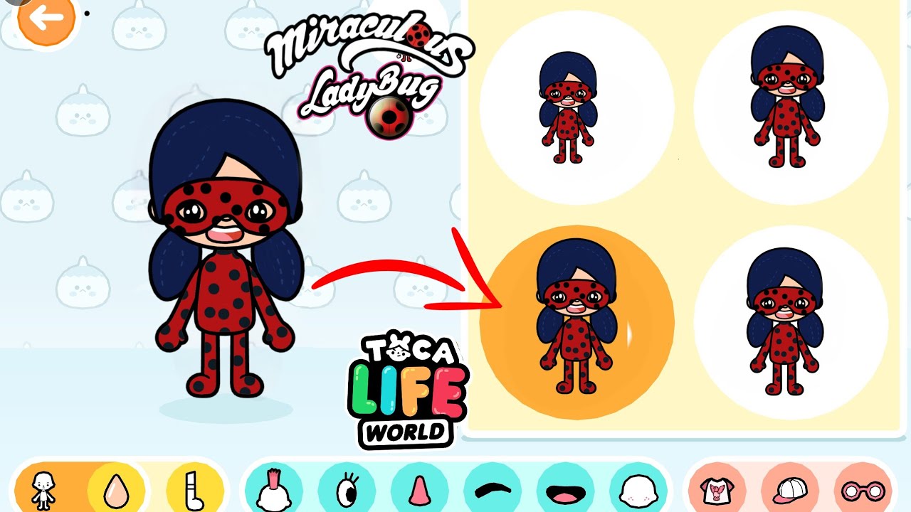 how to make ladybug 🐞 miraculous in Toca life world | Toca Boca - YouTube