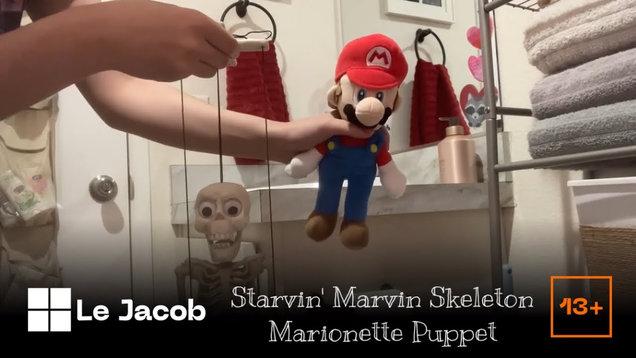 Toy of the Day!: Starvin’ Marvin Skeleton Marionette Puppet - YouTube