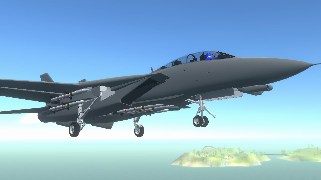 F-14D [BETA] : Landing Gear Update [ Ravenfield ] - YouTube