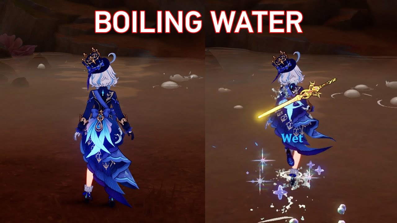 Can Furina walk on boiling water without taking damage? - YouTube