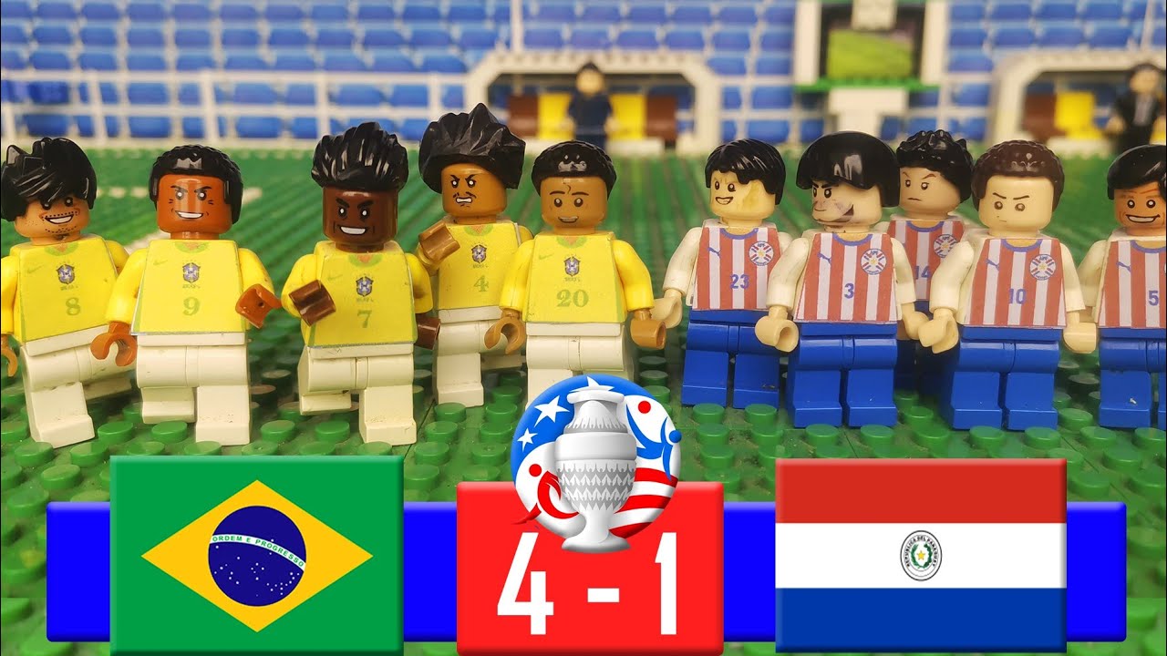 Brasil 4-1 Paraguay COPA AMÉRICA 2024 VERSIÓN LEGO STOP MOTION ...