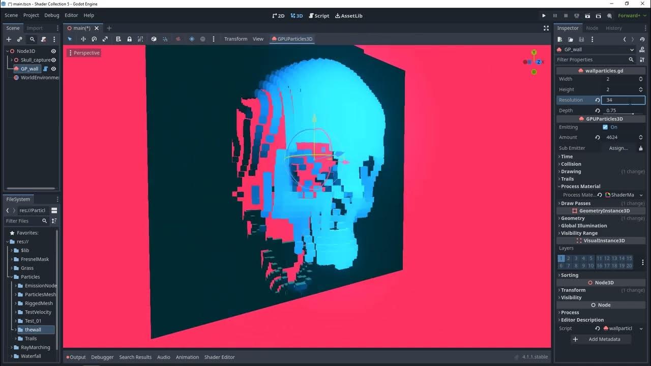 DEMO particles shader + depth - YouTube