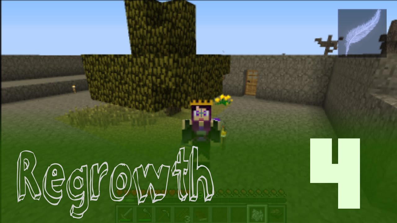 Regrowth (Modded Minecraft): First Tree (Ep4) - YouTube