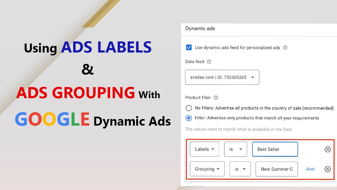 Strategic Advertising: Using Ads Labels & Ads Grouping with Google ...