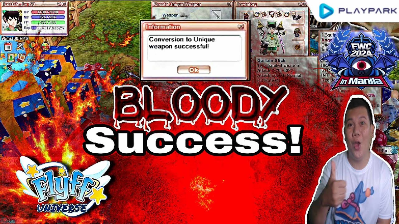 FLYFF UNIVERSE BLOODY WEAPON CRAFTING (SUCCESS) #FWC2024 - YouTube