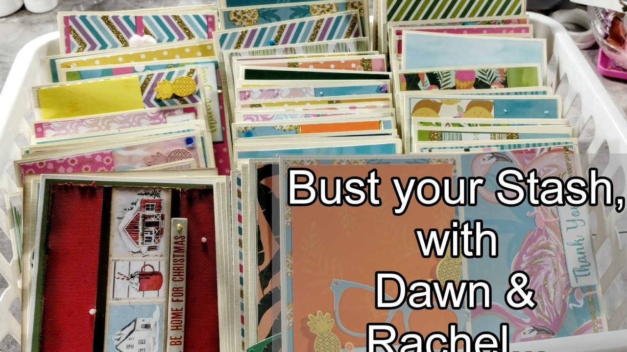 Bust your Stash with Dawn & Rachel: 12x12 challenge...☕☀️🩵 - YouTube