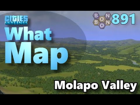 #CitiesSkylines - What Map - Map Review 891 - Molapo Valley - YouTube