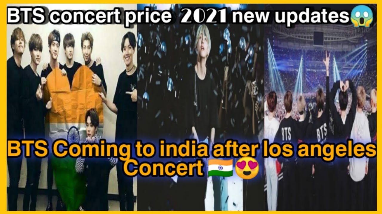 | BTS concert new price 🇮🇳😱 | BTS coming to India after Los Angeles ...