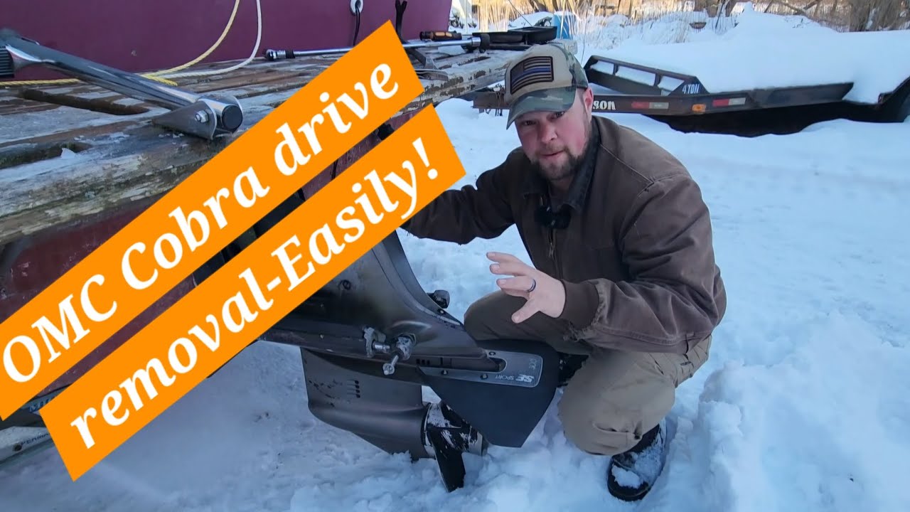 How to remove OMC Cobra outdrive easily for maintenance or sale! - YouTube