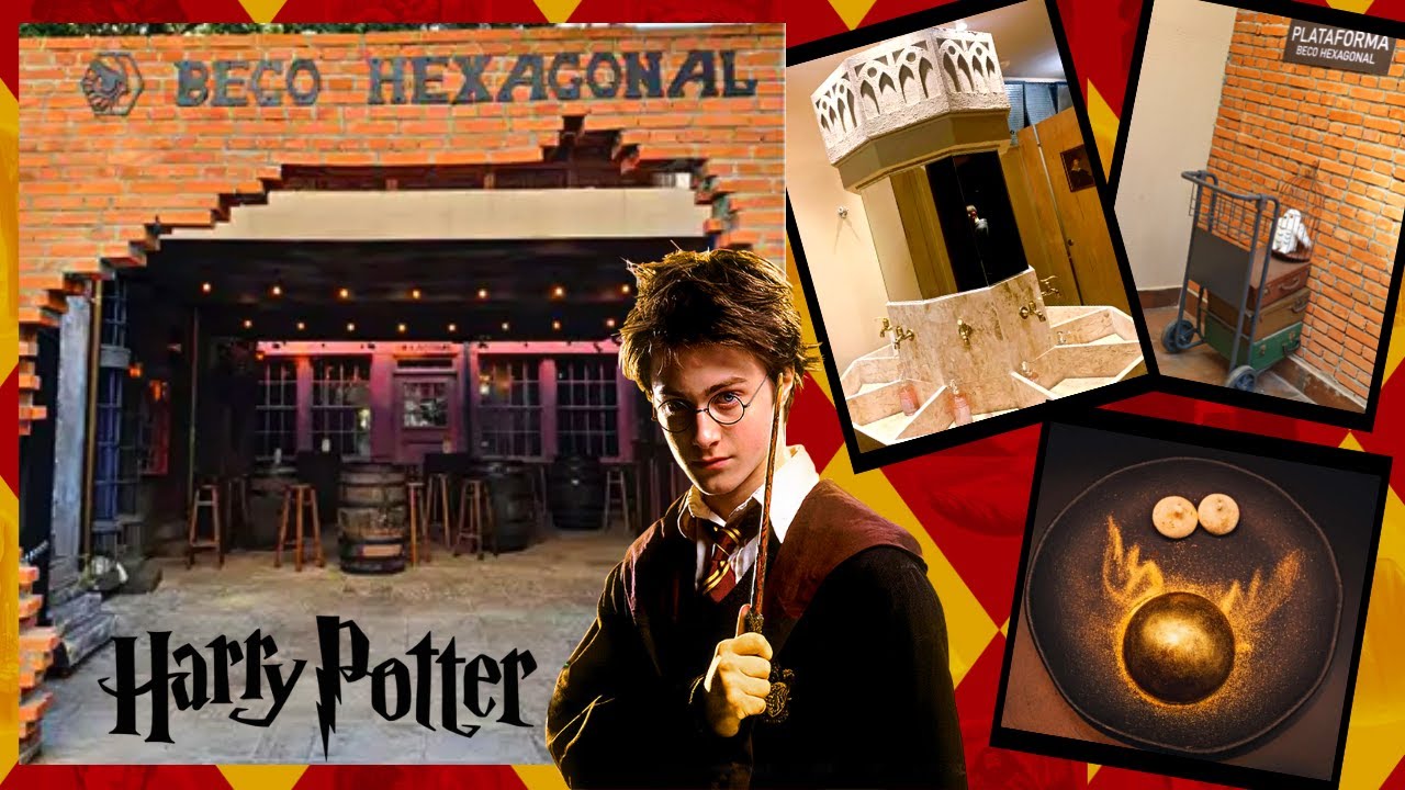 ⚡ Conhecendo o Restaurante Beco Hexagonal, inspirado no mundo mágico do ...