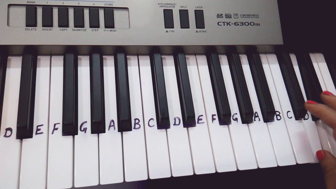 Ghoomar song|Keyboard Tutorial|Harmonium|piano|Very slow tutorial - YouTube