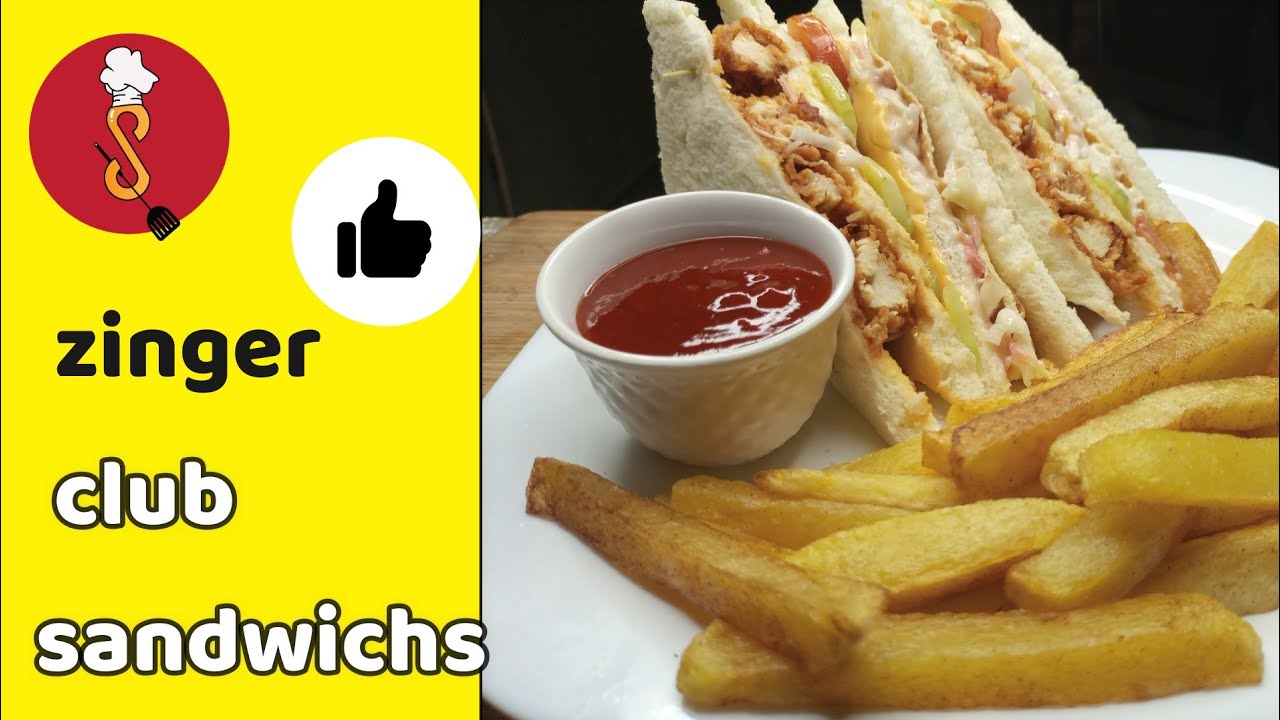 zinger club sandwich|crispy club sandwich|simple and easy recipe by ...